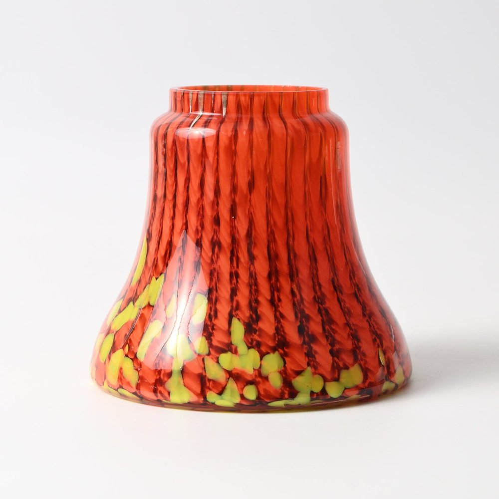 Red Spatter Glass Vase from Franz Welz, 1920s for sale at Pamono