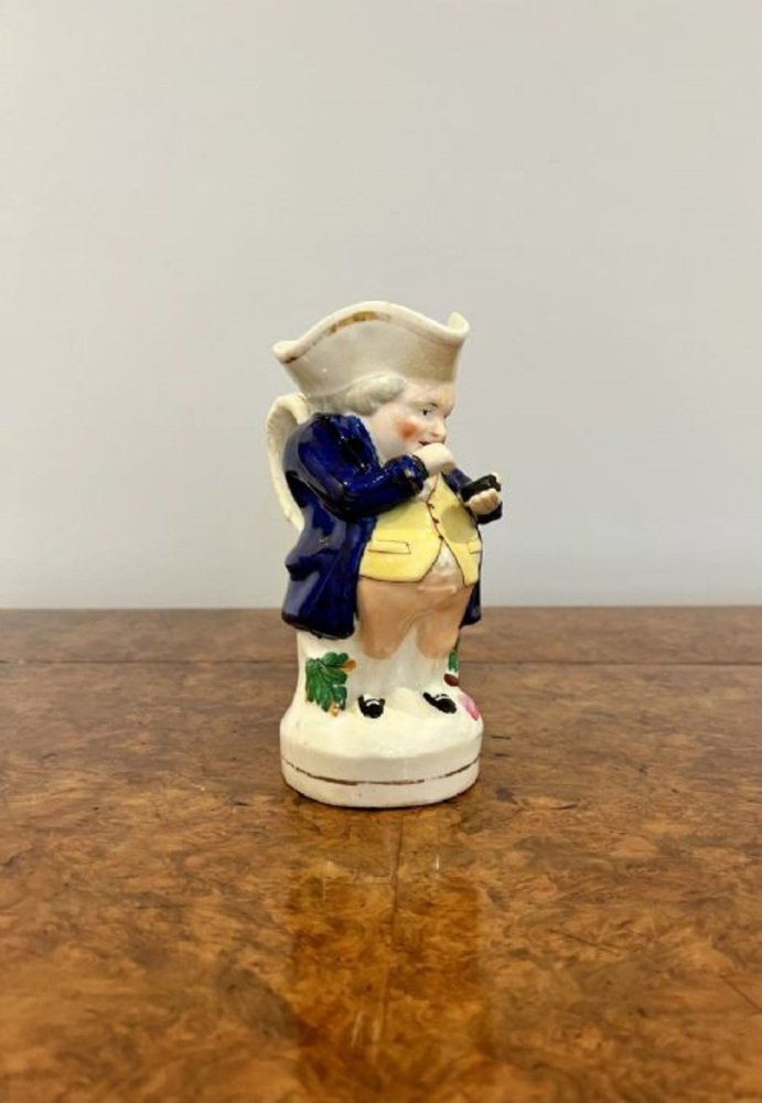 Victorian Staffordshire Toby Jug of Mr Snuff, 1860s for sale at Pamono