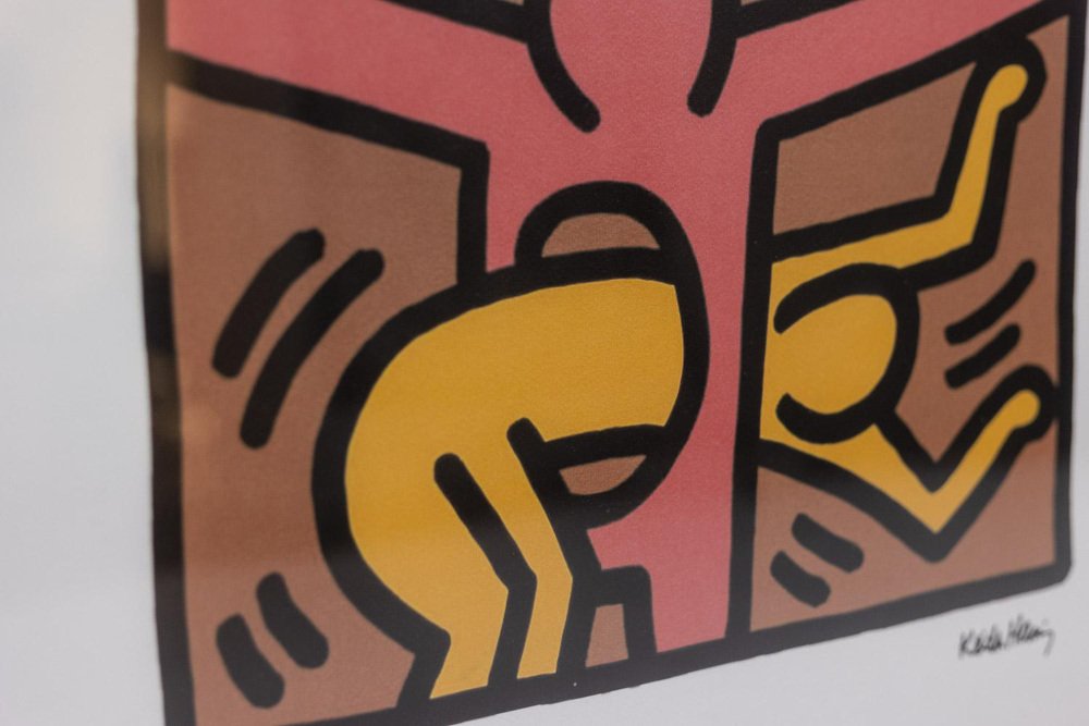 Keith Haring, Figure, 1990s, Silkscreen, Framed for sale at Pamono