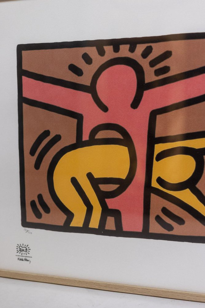 Keith Haring, Figure, 1990s, Silkscreen, Framed for sale at Pamono