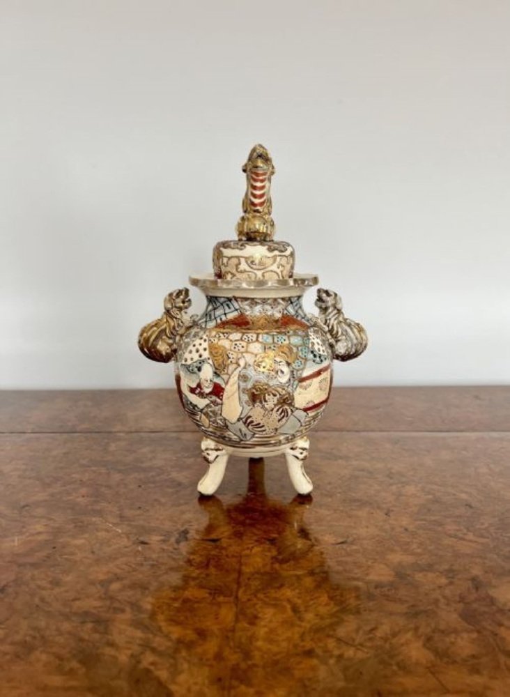 Satsuma Vase & Cover, 1900s for sale at Pamono