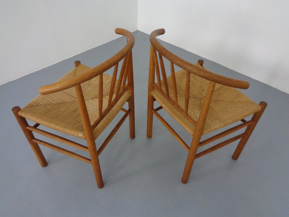 Dänische J-151 Stühle aus Eiche von Erik Ole Jørgensen für Kvist ...