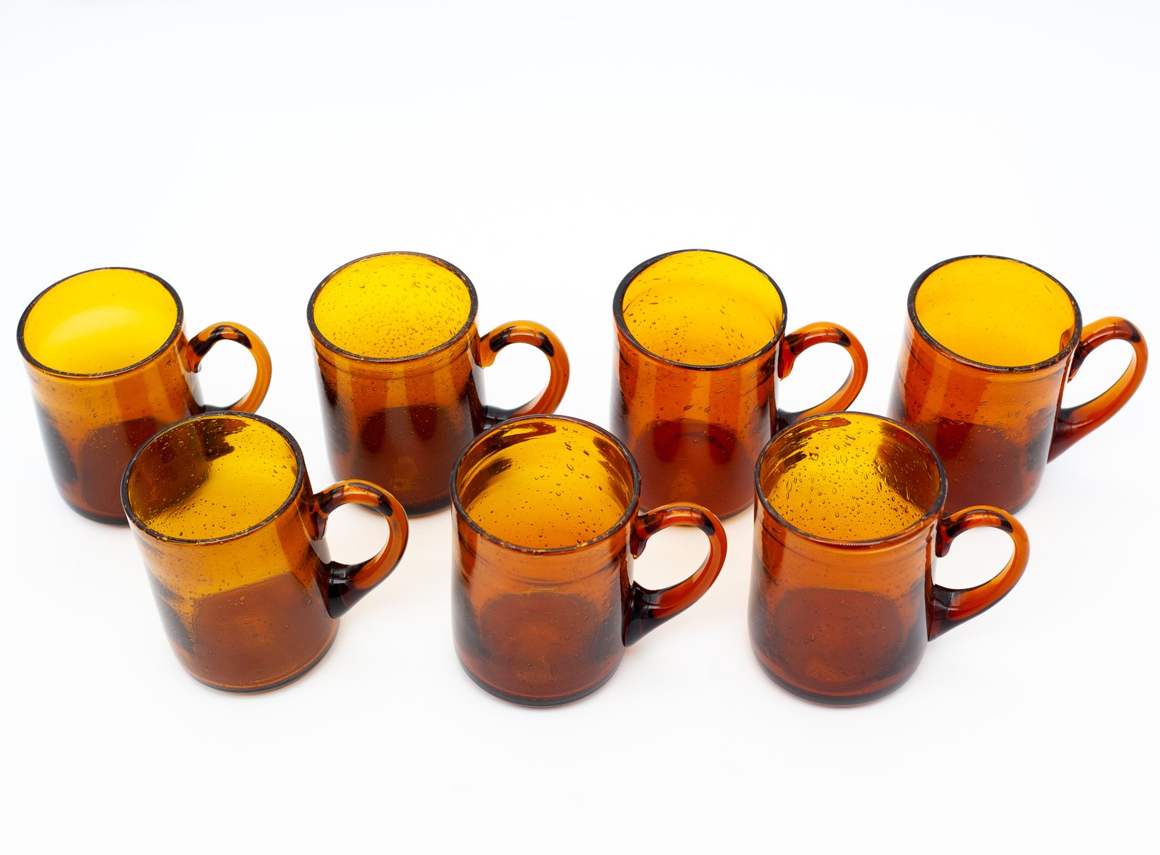 Glass Mugs by Erik Höglund for Boda, Sweden. 1960s, Set of 7 for sale ...