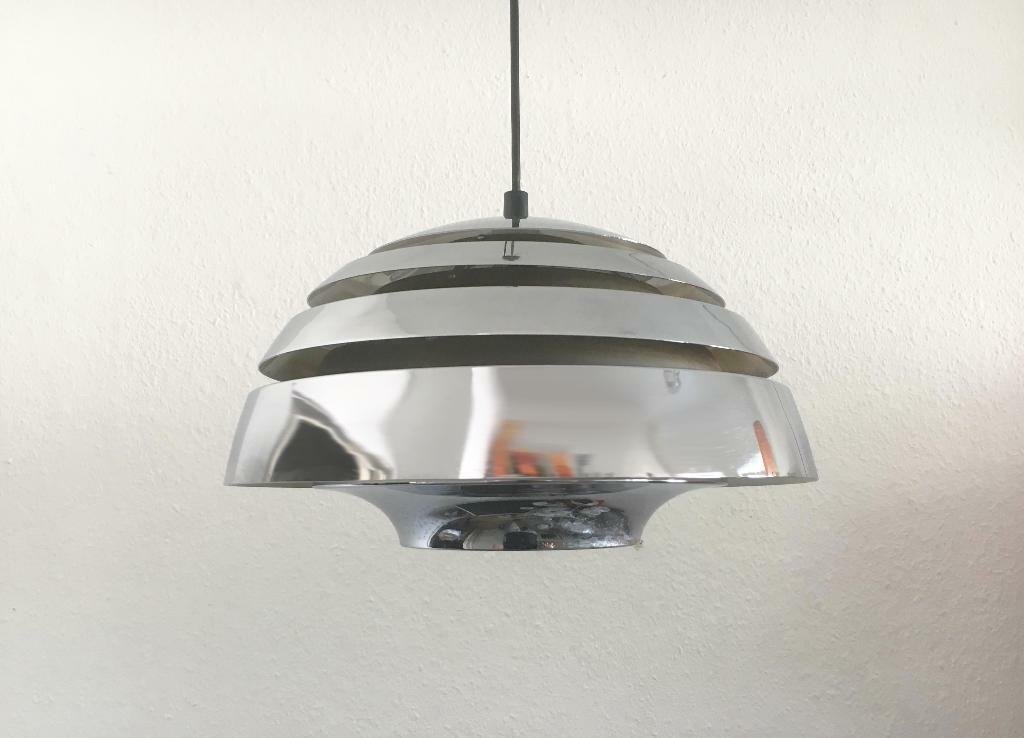 Lampe à Suspension Mid-Century Space Age Lamellaire par Hans-Agne Jakobsson pour Hans-Agne ...