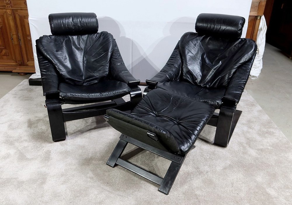 Kroken Lounge Set von Ake Fribyter für Nelo, 1974, 3er Set bei Pamono kaufen