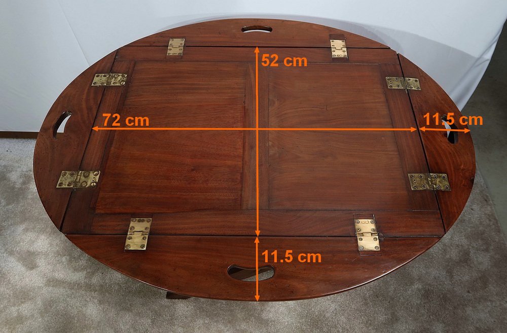 Late 19th Century Butler Boat Side Table on Trestles, 1890s for sale at ...