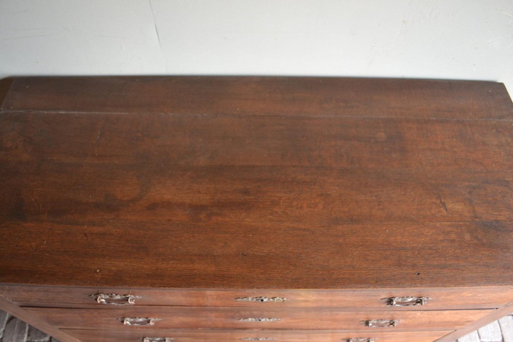 Antique Oak Chest of Drawers, 1850s for sale at Pamono