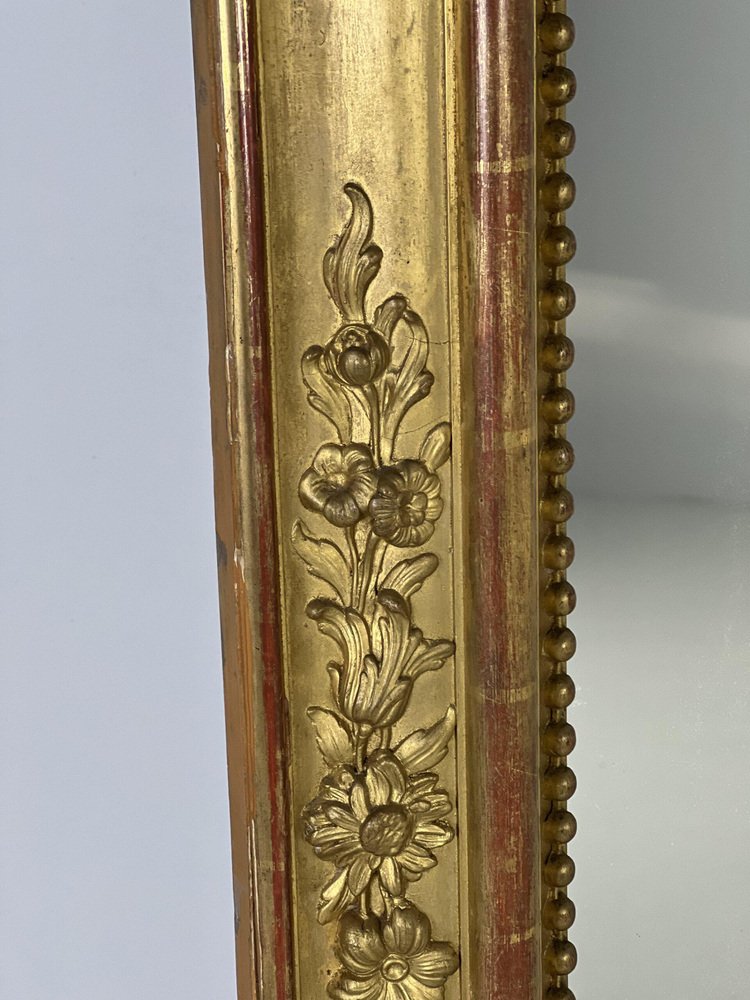 Vintage French Gold Color Frame Mirror for sale at Pamono