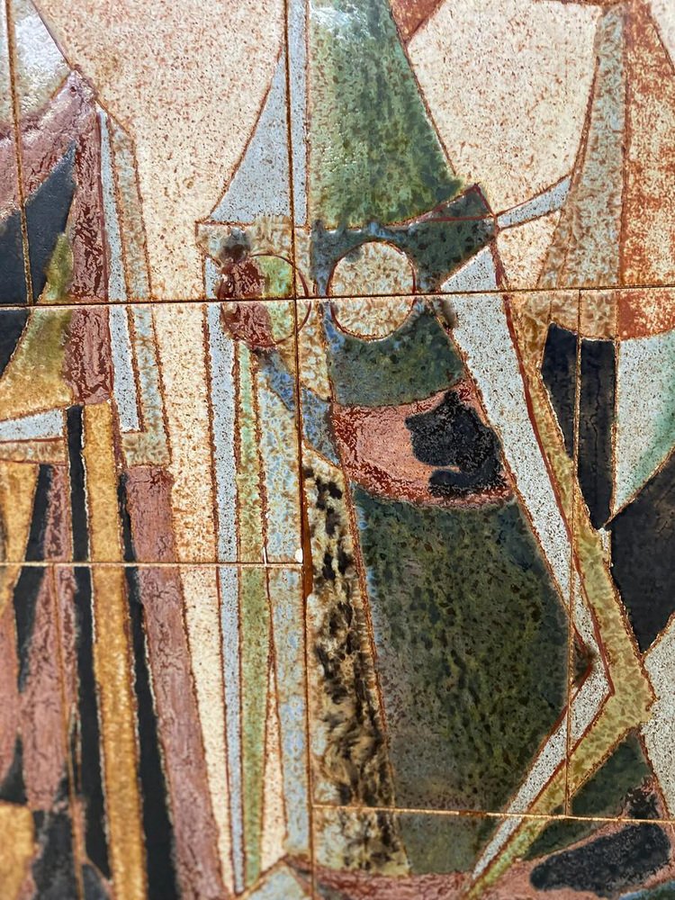 Ceramic Wall Panel, 1960s for sale at Pamono