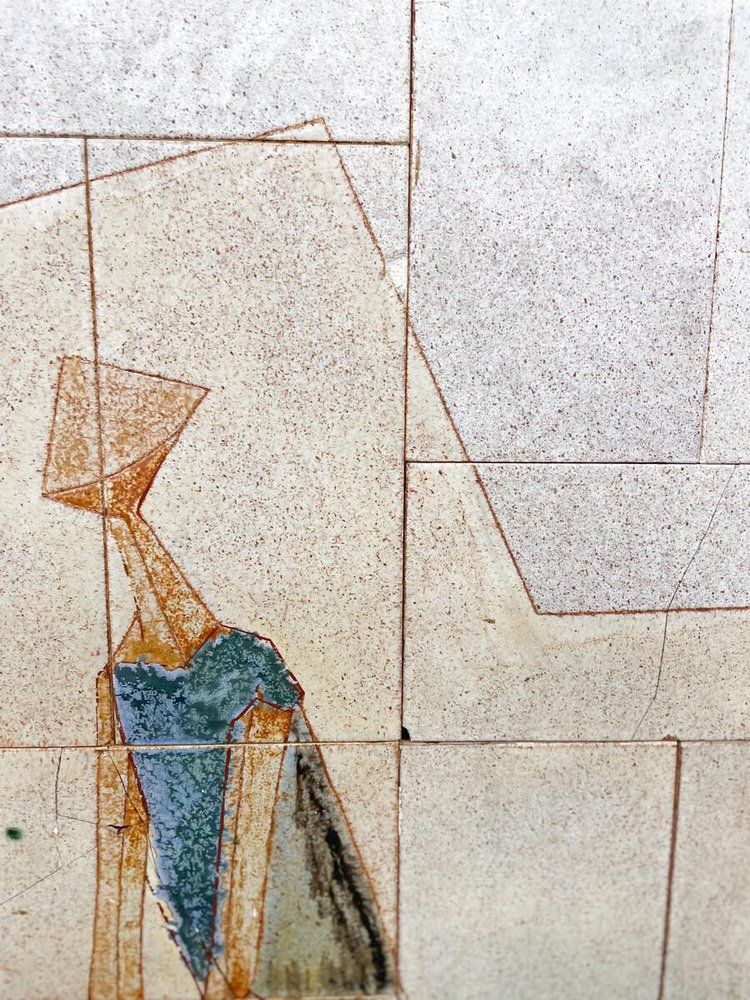 Ceramic Wall Panel, 1960s for sale at Pamono