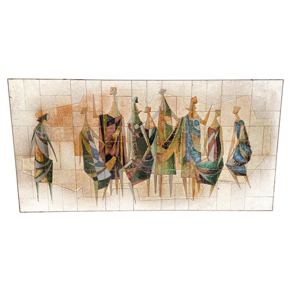 Ceramic Wall Panel, 1960s for sale at Pamono