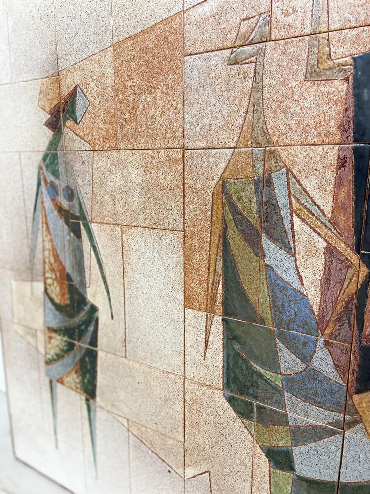 Ceramic Wall Panel, 1960s for sale at Pamono