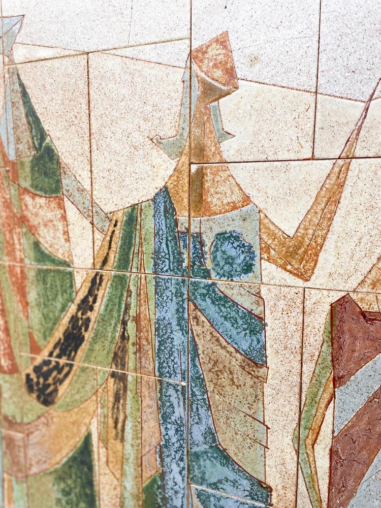 Ceramic Wall Panel, 1960s for sale at Pamono