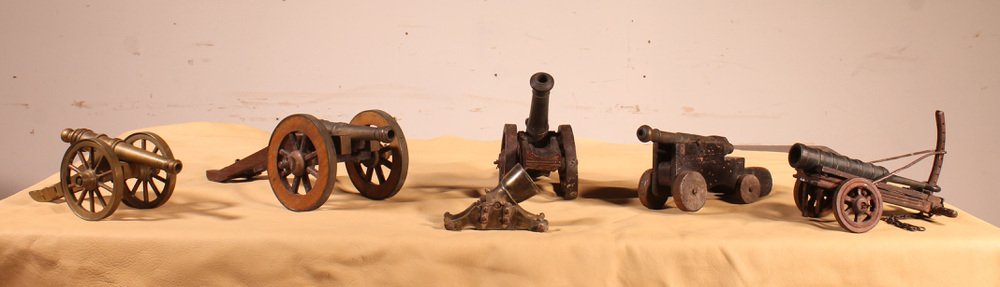 Miniature Cannons, 19th Century, Set of 6 for sale at Pamono