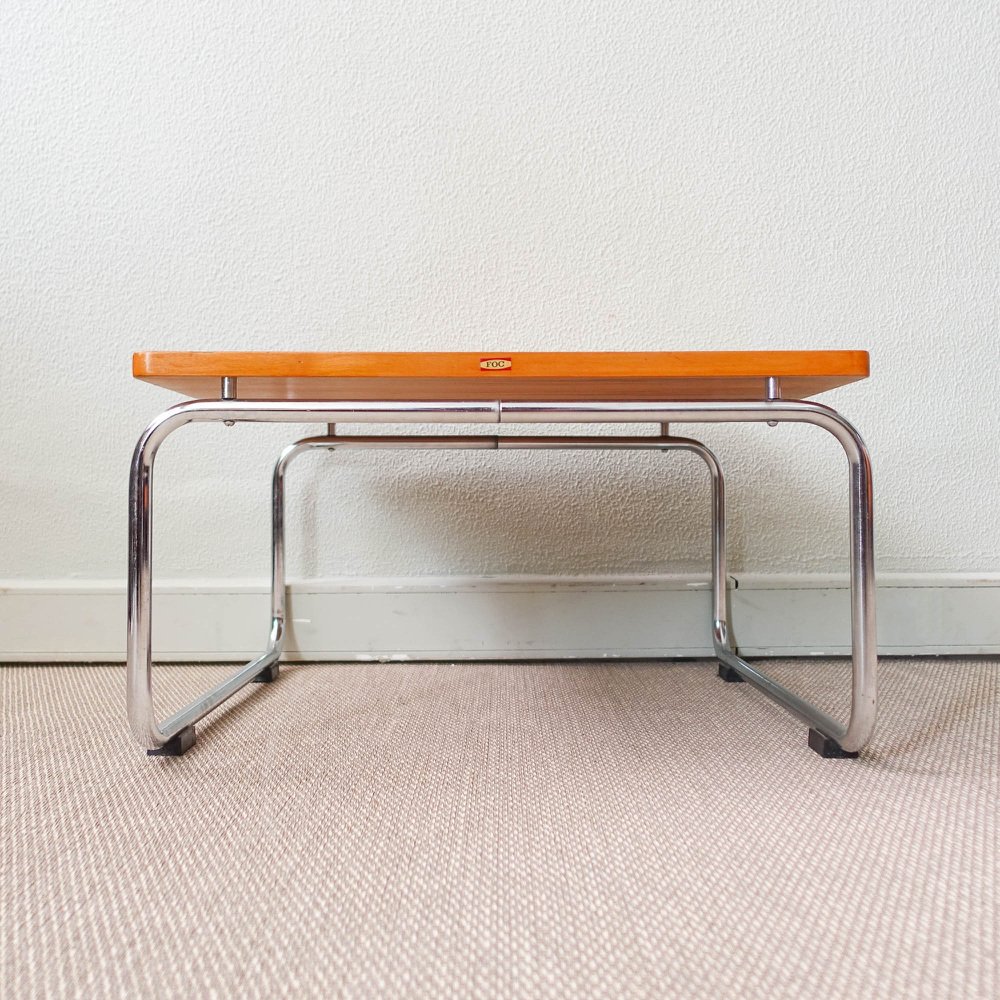 Vintage Tubular Coffee Table by Foc, 1970s for sale at Pamono