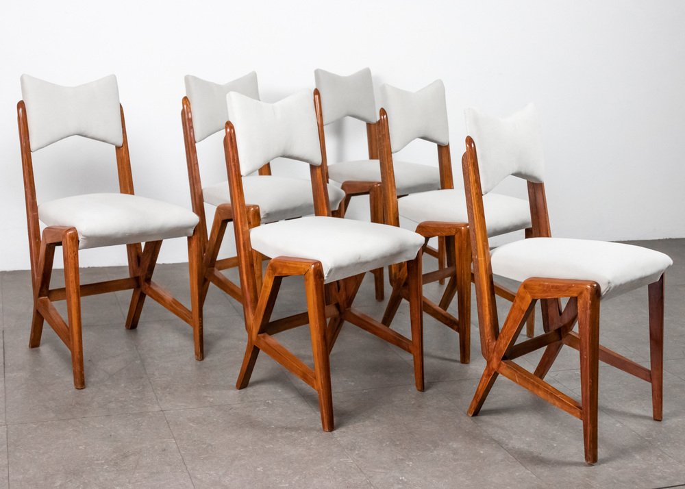 Dining Chairs by Luigi Scremin, 1950s, Set of 6 for sale at Pamono