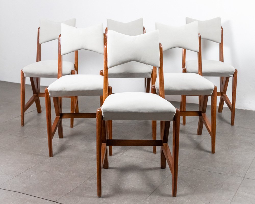 Dining Chairs by Luigi Scremin, 1950s, Set of 6 for sale at Pamono
