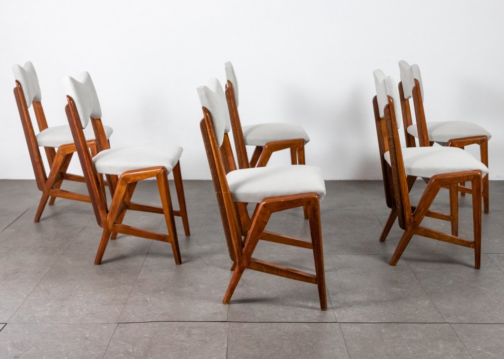 Dining Chairs by Luigi Scremin, 1950s, Set of 6 for sale at Pamono