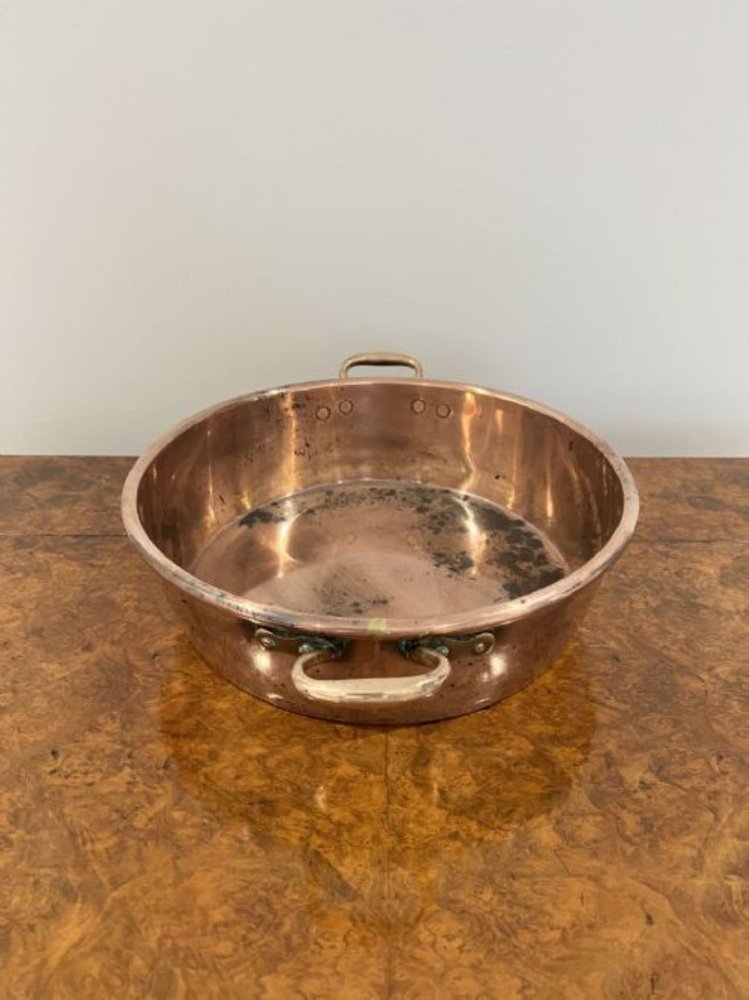 Large Antique George III Copper Pan, 1800 for sale at Pamono