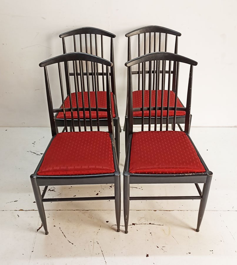 Dining Chairs by Kerstin Horlin Holmquist for Asko, Finland, 1970s, Set ...