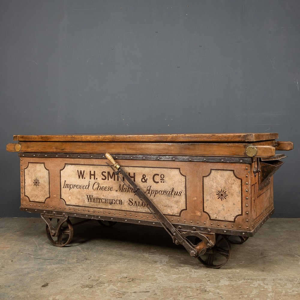19th Century Victorian Freight Carriage with Oak Top, 1880s for sale at ...
