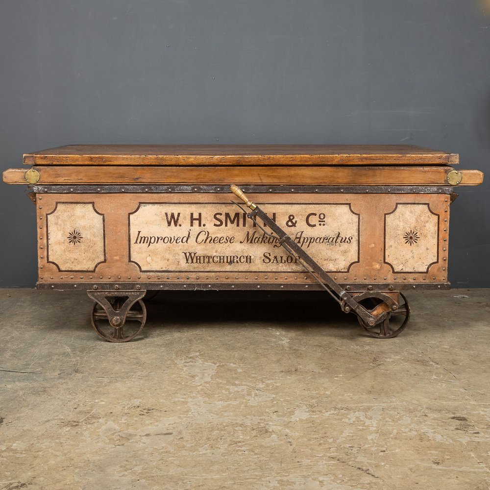 19th Century Victorian Freight Carriage with Oak Top, 1880s for sale at ...