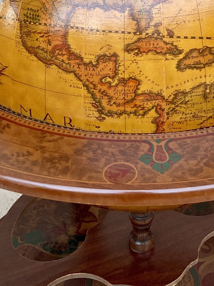 Vintage Italian World Globe Dry Bar, 1960s for sale at Pamono