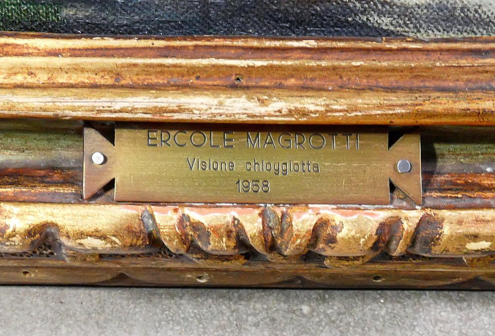 Chioggia Ölgemälde von Ercole Magrotti, 1958 bei Pamono kaufen