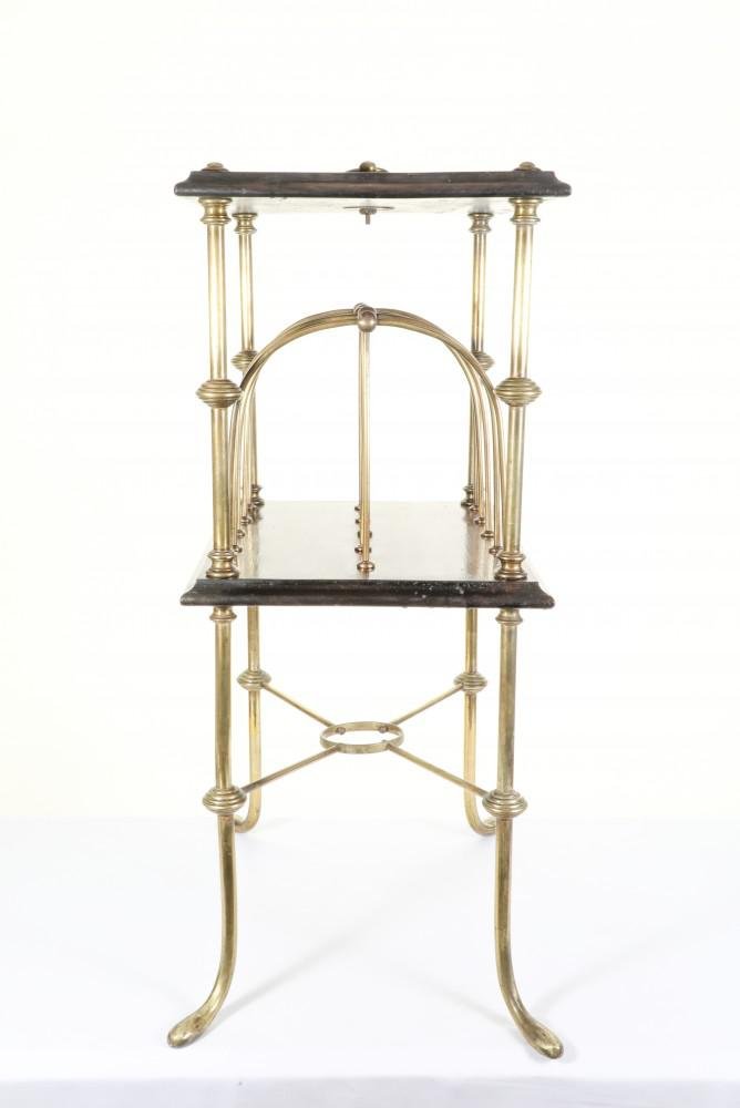 Regency Style Brass Letter Table, 1920s for sale at Pamono