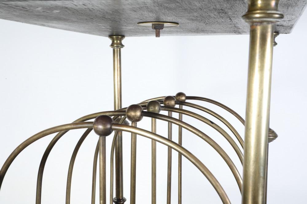 Regency Style Brass Letter Table, 1920s for sale at Pamono