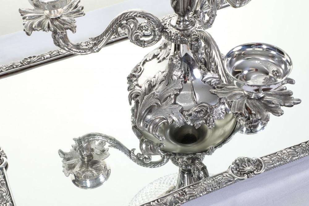 Rococo Silver Plate Centrepiece for sale at Pamono