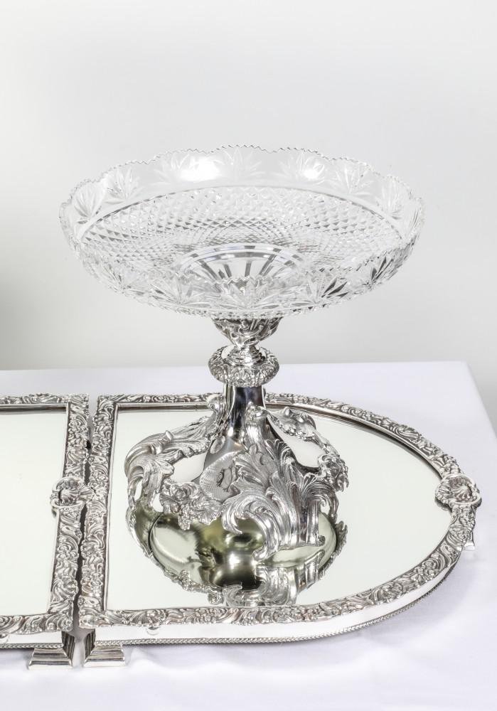 Rococo Silver Plate Centrepiece for sale at Pamono
