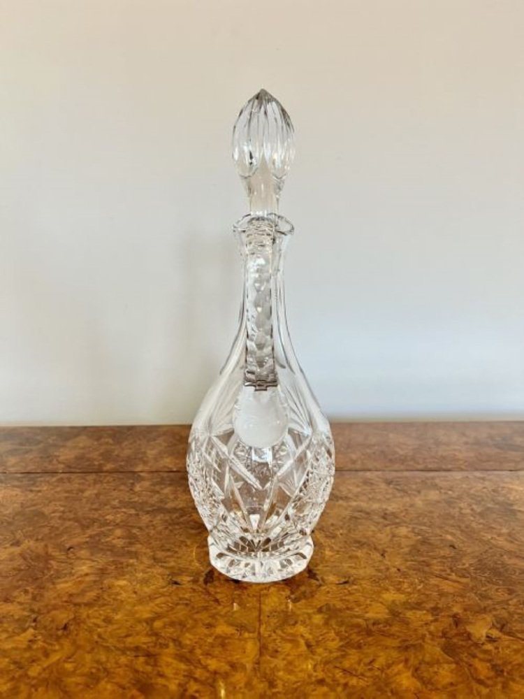 Edwardian Cut Glass Decanter, 1900s for sale at Pamono