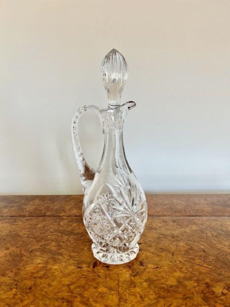 Edwardian Cut Glass Decanter, 1900s for sale at Pamono