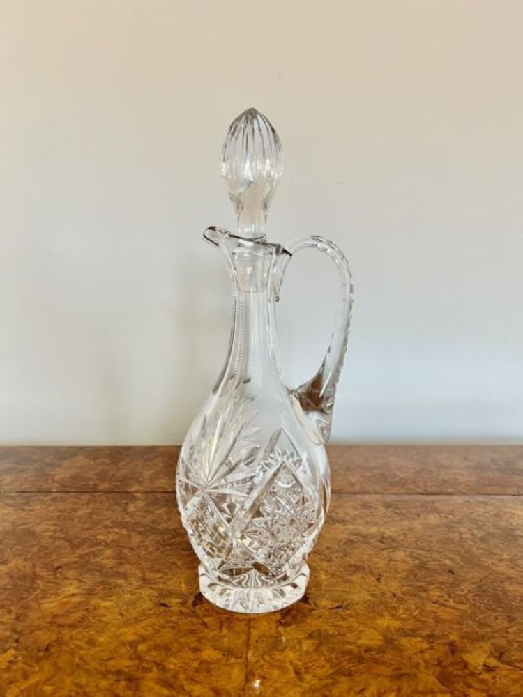 Edwardian Cut Glass Decanter, 1900s for sale at Pamono