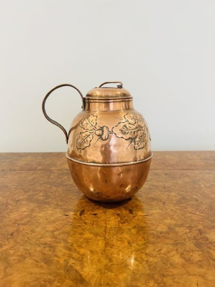 Victorian Copper Ornate Jersey Can, 1880s for sale at Pamono