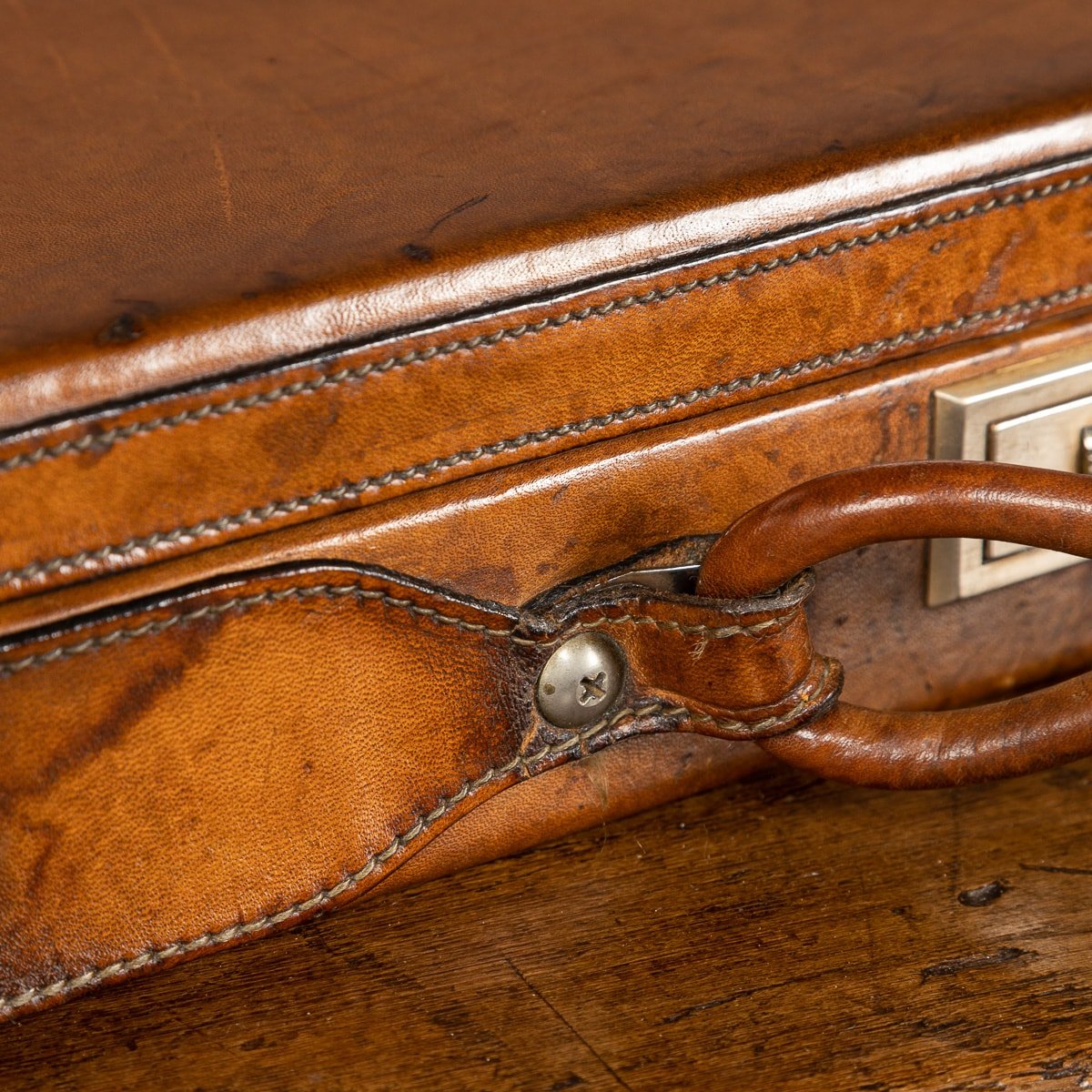 Vintage American Leather Briefcase by Hartmann, 1920 for sale at Pamono