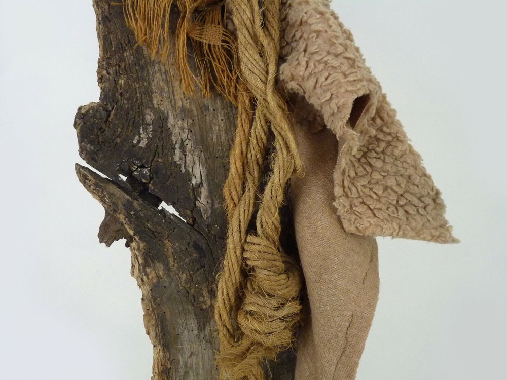 Hélène Martin, Art Brut Shepherd, Mixed Media Sculpture, 1960s for sale ...