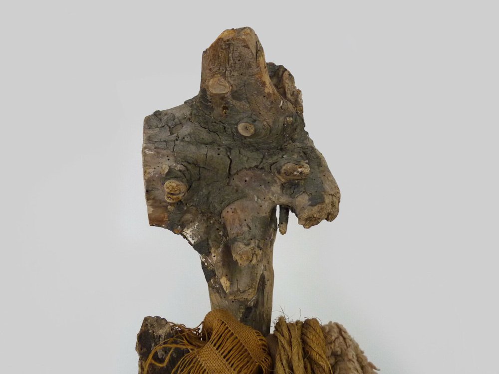 Hélène Martin, Art Brut Shepherd, Mixed Media Sculpture, 1960s for sale ...