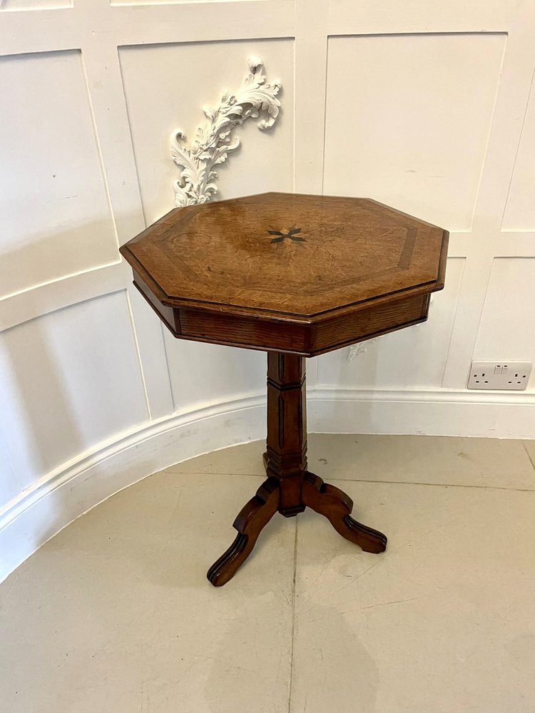 Victorian Oak Lamp Table, 1850s for sale at Pamono