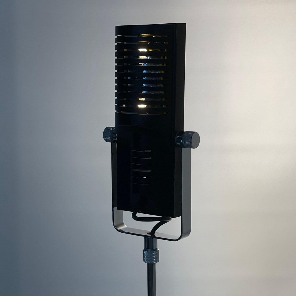 Italian Microphone Shaped Floor Lamp, 1980s for sale at Pamono