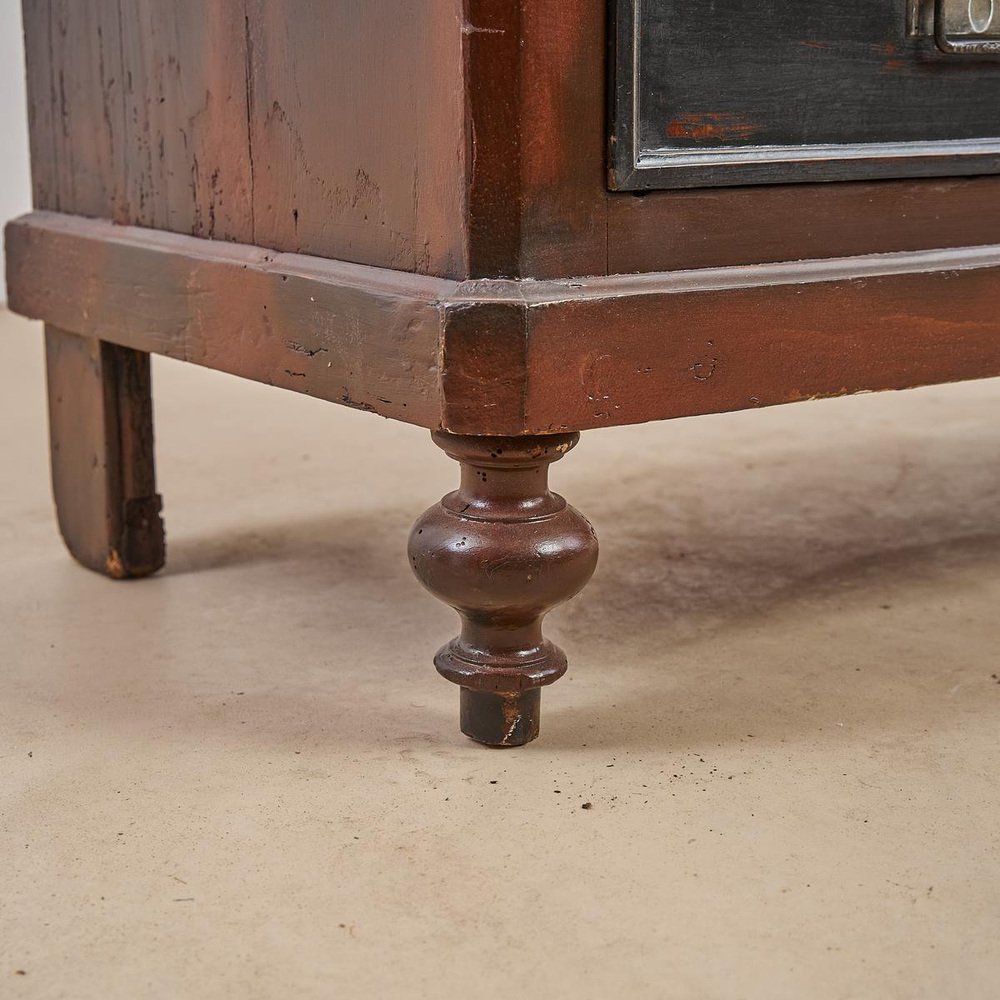 Distressed Black Chest of Drawers for sale at Pamono