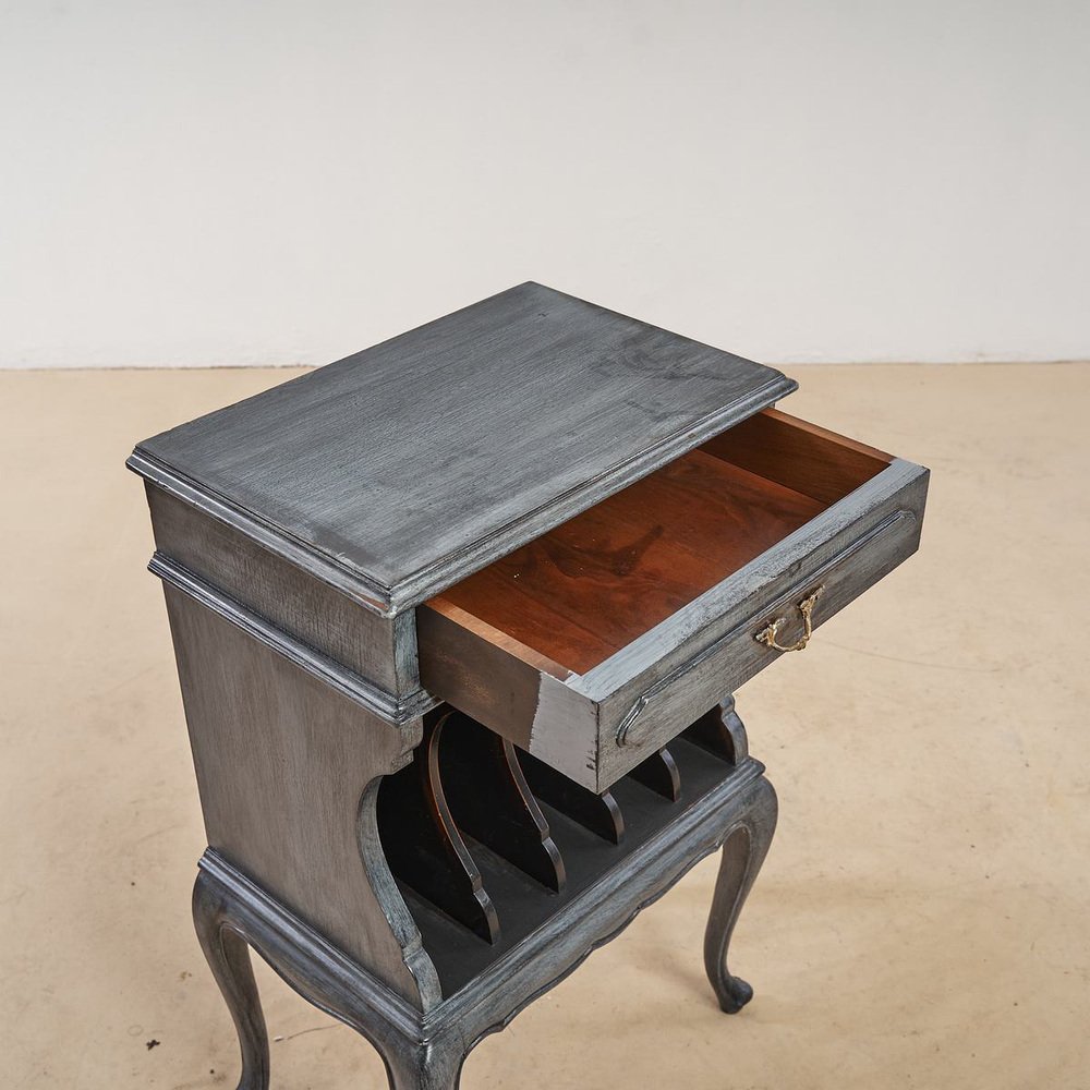 Vintage Blue Bedside Table for sale at Pamono
