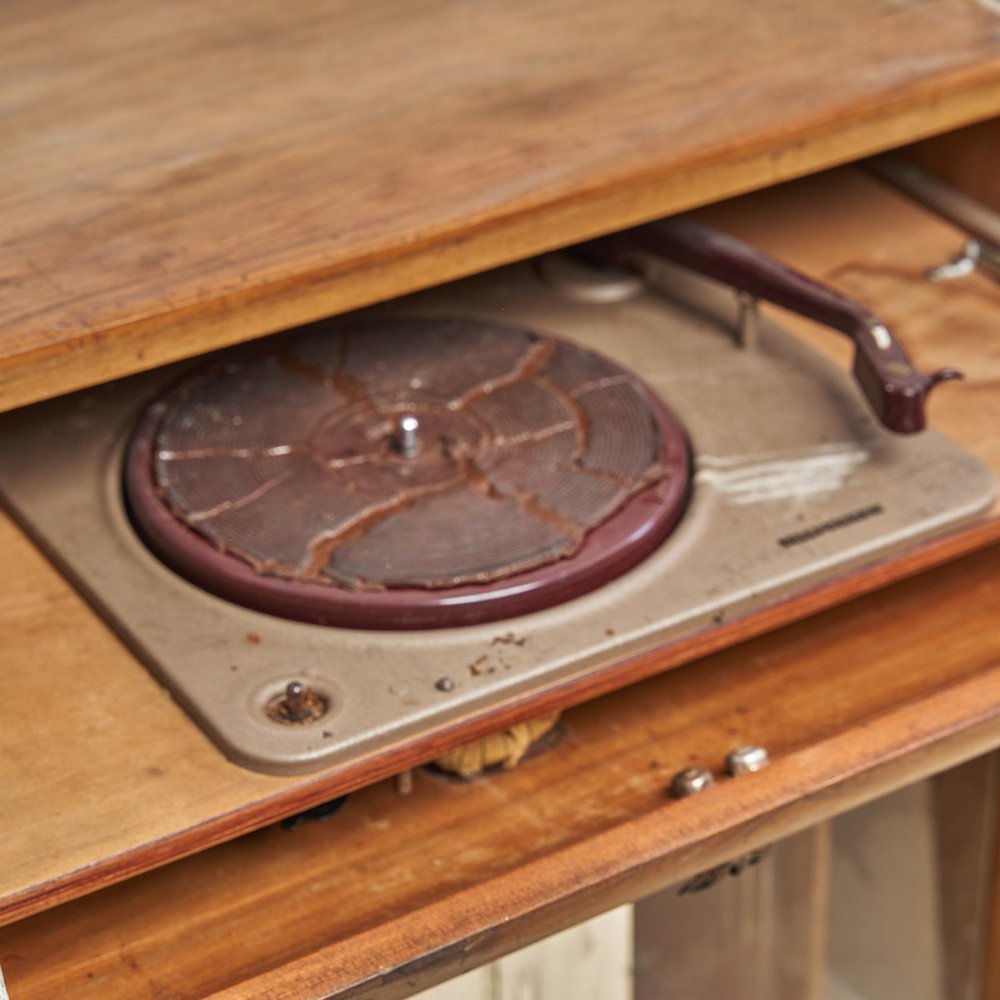Art Deco Cabinet with Turntable for sale at Pamono