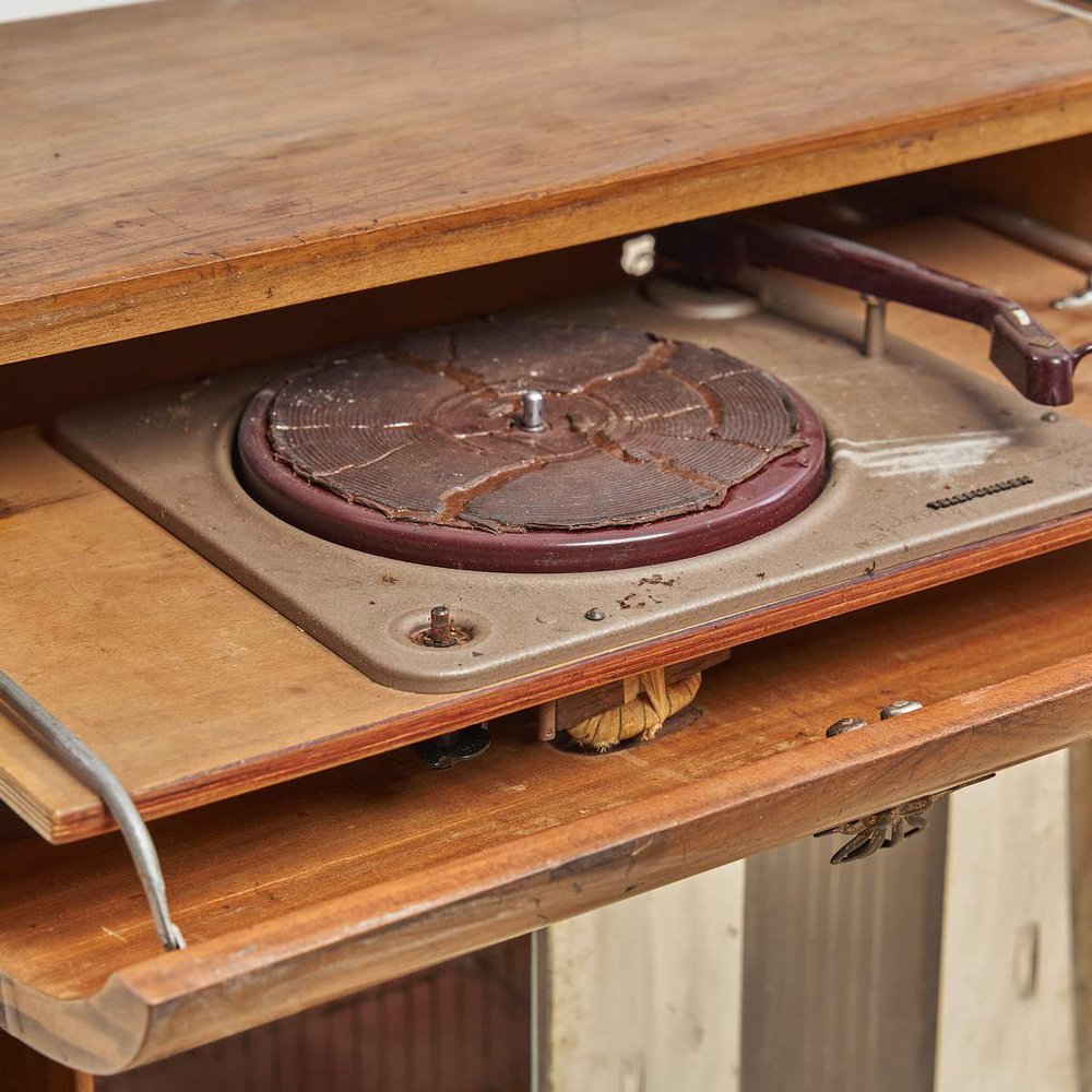 Art Deco Cabinet with Turntable for sale at Pamono