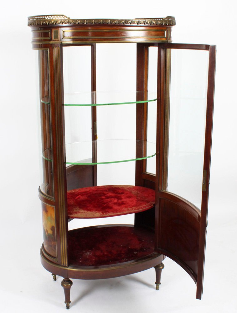 Antique French Oval Cabinet, 1800s for sale at Pamono