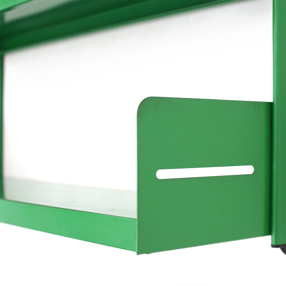 Grünes Metall Wandregal von Boccato, Gigante & Zambusi für Seccose, 1970er bei Pamono kaufen