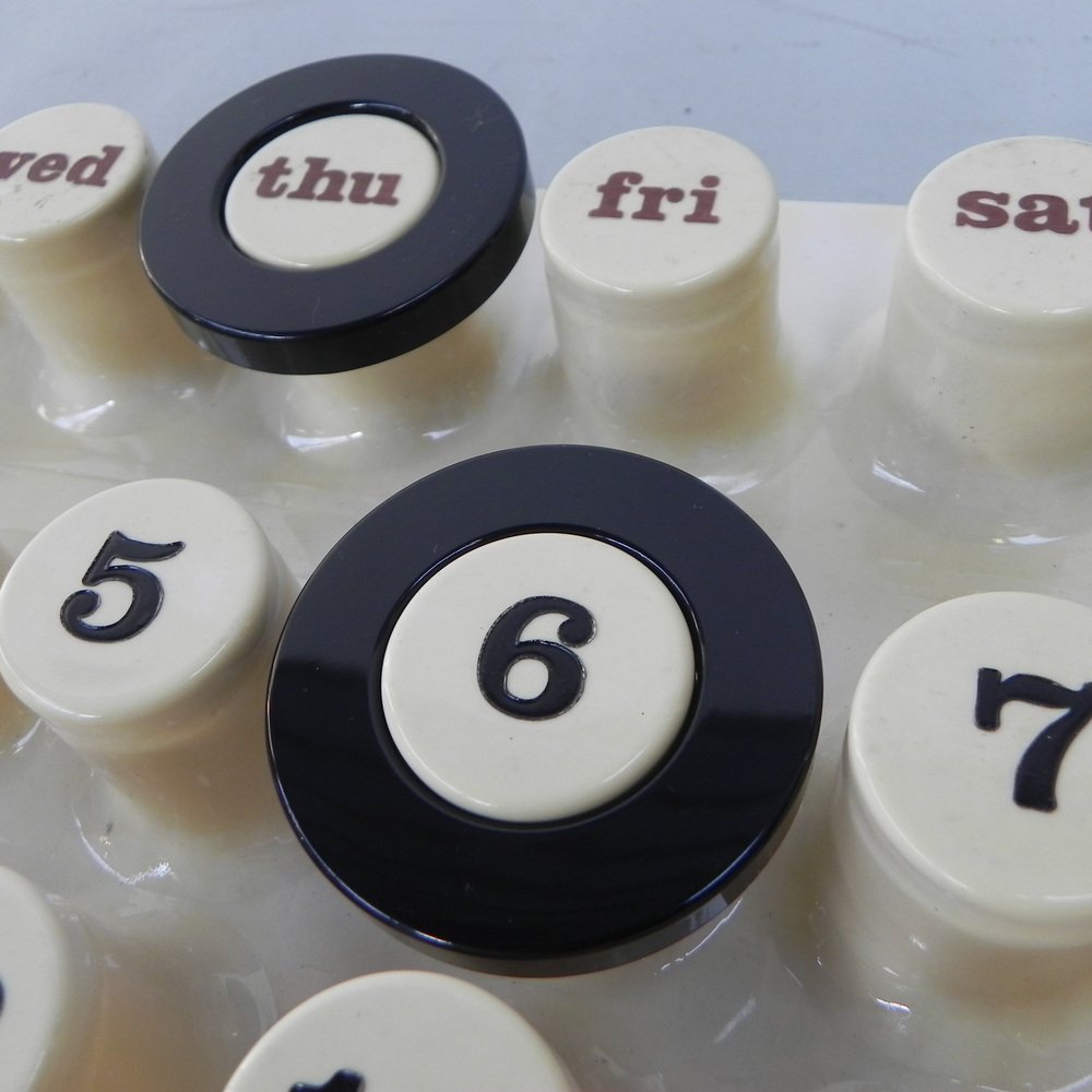 Ring-a-Date Perpetual Calendar with Rings by Giorgio Della Baffa, 1970s ...