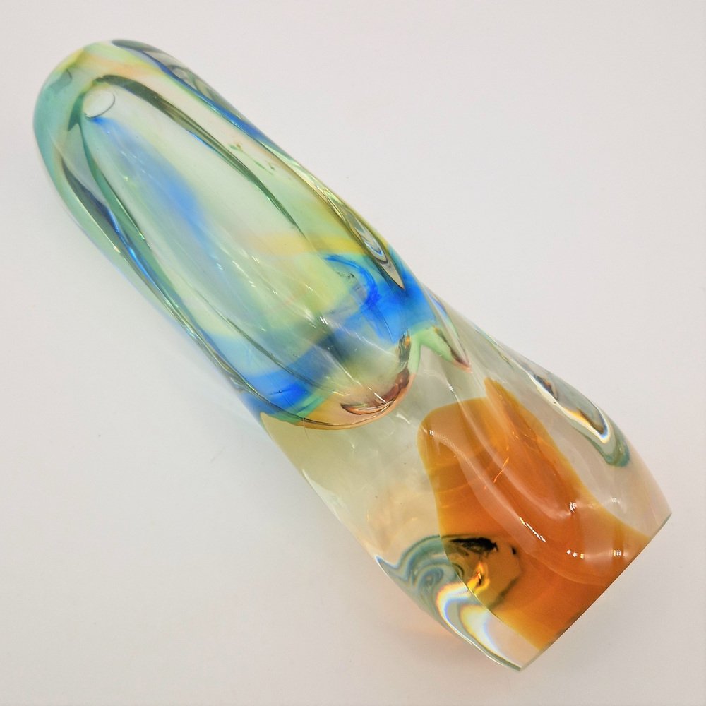 Vintage Glass Vase by Josef Rozinek for Borske Glas, 1960s for sale at ...