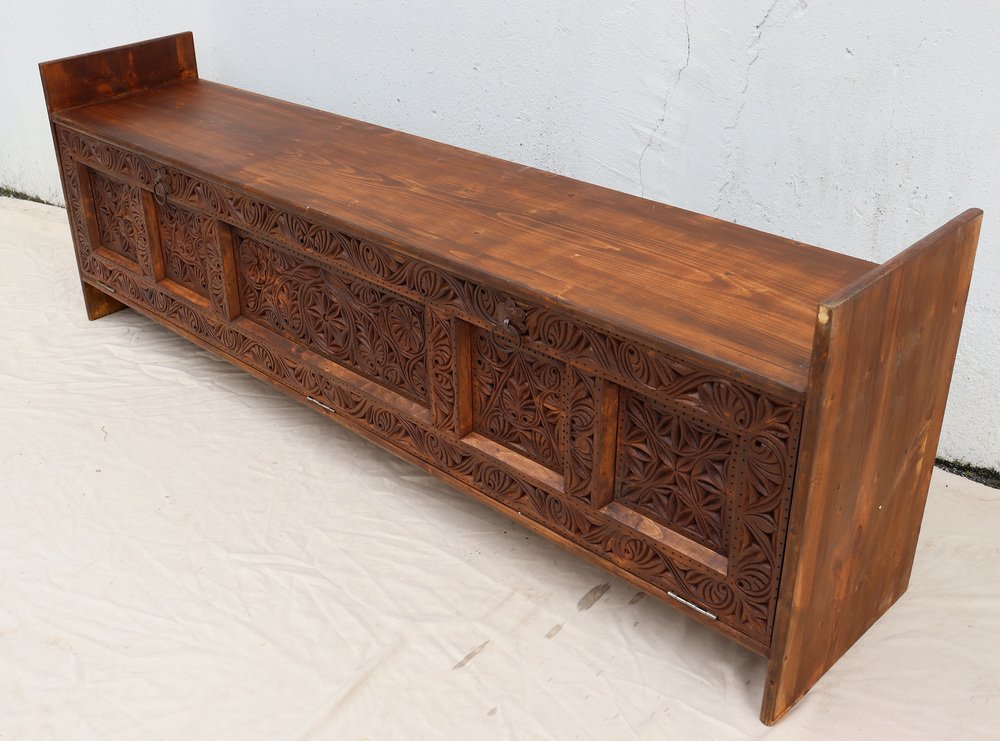 Vintage Wooden Sideboard, 1970s for sale at Pamono